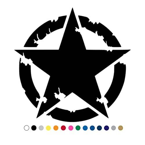 Amazon.com: MANY SIZES and COLORS - Tattered Distressed Army Star Hood ...