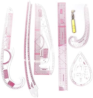 Metric Sewing Ruler, 6 Pieces French Curve Ruler for Pattern Making ...