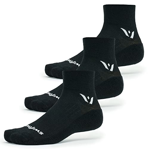 Swiftwick- PERFORMANCE TWO (3 Pairs) Running & Cycling Socks, Cushion ...