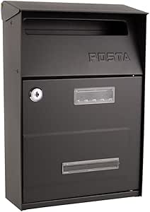 Curbside Black Mailbox Modern Mailbox for Office Outside Home Classroom ...
