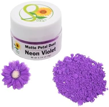 Amazon.com : Sunflower Sugar Art Neon Violet Glow In The Dark Petal ...