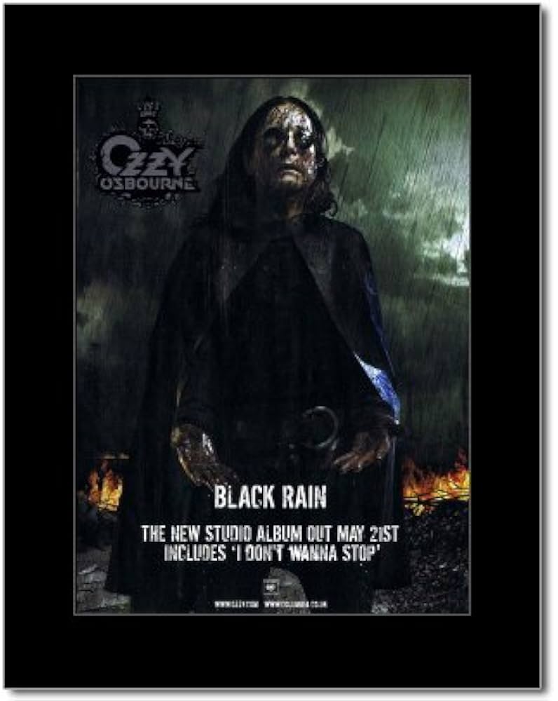 Ozzy Osbourne Black Rain Wallpaper Ozzy Osbourne Black Rain Rolled