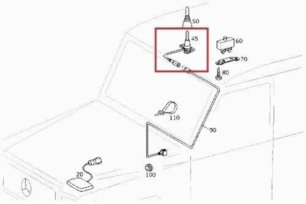 Amazon.com: MERCEDES-BENZ 2108202175 GENUINE OEM ANTENNA ASSY : Automotive
