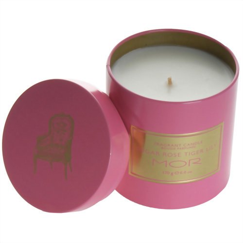 Amazon.com : Mor Cosmetics Essentials Fragrant Candle, Sugar Rose ...