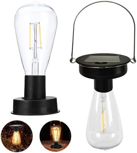 2 Pack Solar Light Bulb,Solar Light Replacement Top 8.5cm/3.35in ...