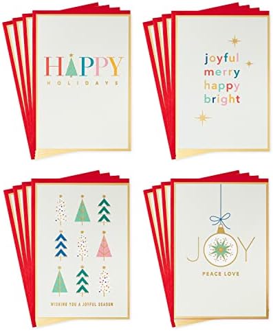 Amazon.com: Hallmark Boxed Holiday Cards, Greenery Deer (16 Cards and ...