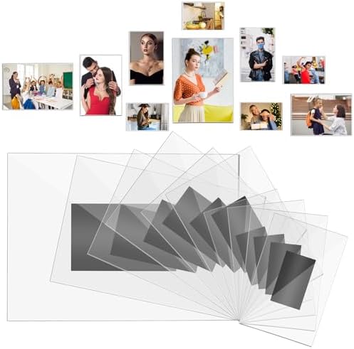 Amazon.com - CroBlissful 10 Pcs Acrylic Magnetic Picture Photo Frames ...
