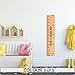 Height Ruler Wooden Print Personalised Height Chart Wall Stickers Decal ...