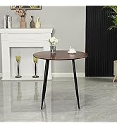 YULU Round Dining Table and Chairs Set 4, Small Kitchen Table Dining ...