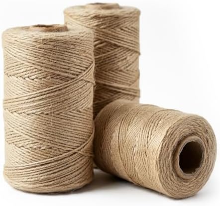 Merrimen Biodegradable Jute Christmas Wrapping Twine – 3 Rolls of ...