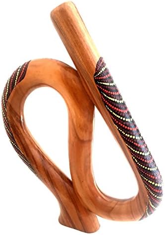 Amazon.com: Hardwood Spiral Didgeridoo Instrument - Compact Travel ...