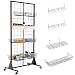 Blasinc Gridwall Panel Display Stand 2' x 5.5' Ft Heavy Movable ...