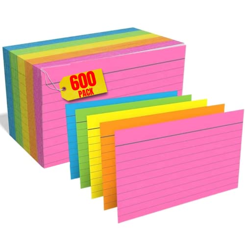 Snapklik.com : 1InTheOffice Colored Index Cards 3x5