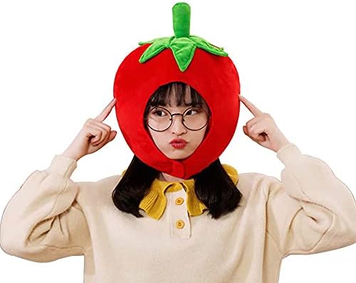 Amazon.com: Bestmaple Adult Kids Lovely Tomato Shape Plush Hat Funny ...