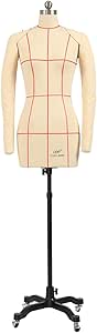 GUHPZA Adjustable Dressmaker Dress Form with Pinnable Half Body Torso ...
