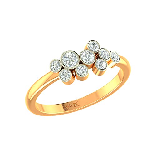 Buy Zeya Yellow Gold Ring at Amazon.in