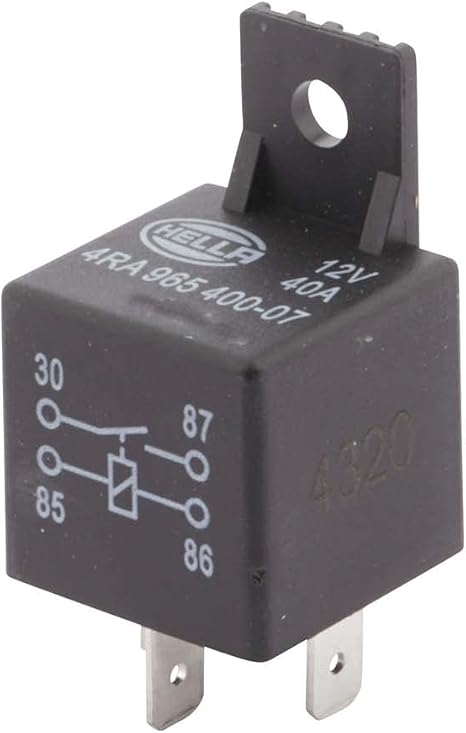 Amazon.com: HELLA 965400071 12V, 4 Pin, Mini ISO Relay with Bracket ...