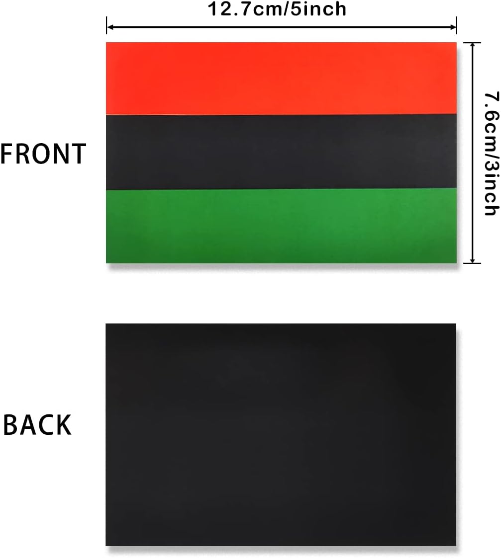 JBCD Calcomanía magnética de la bandera afroamericana africana, imán de ...
