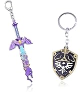 itapring ZLD Keychains, Link Royal Guard's Sword Shield Key Chain Set ...
