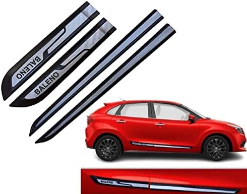 FABTEC Car Door Protection Foot Step Sill Plate with Mirror Finish LED ...