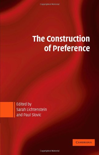 Amazon.com: The Construction of Preference: Lichtenstein, Sarah, Slovic ...