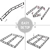 Amazon.com: HOBINCHE Low Profile Box Spring King Size,3 Inch Box Spring ...