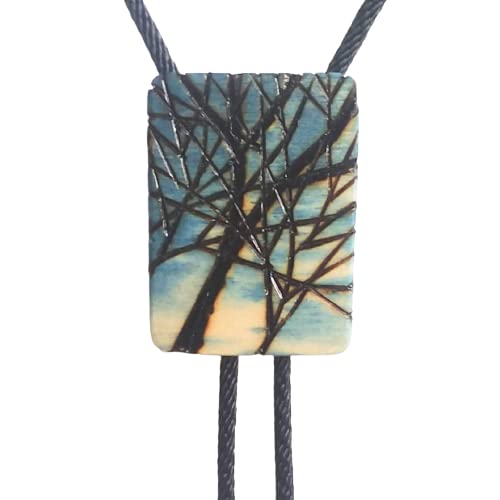 Amazon.com: Wood Tree Design Bolo Tie : Handmade Products