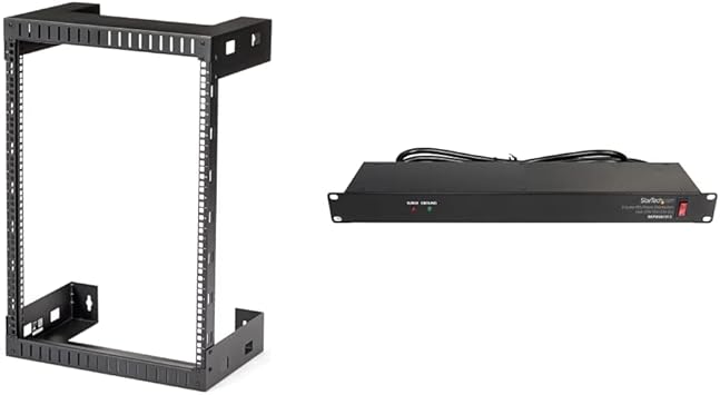 Amazon.com: StarTech.com 15U 19" Wall Mount Network Rack - 12" Deep 2 ...