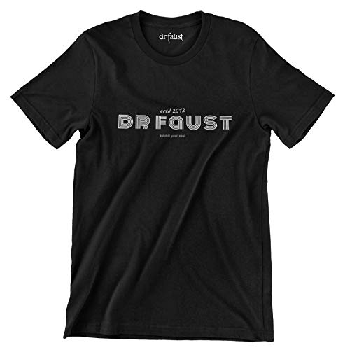 Buy Dr Faust Signature Logo Printed Black T-Shirts for Women & Men ...
