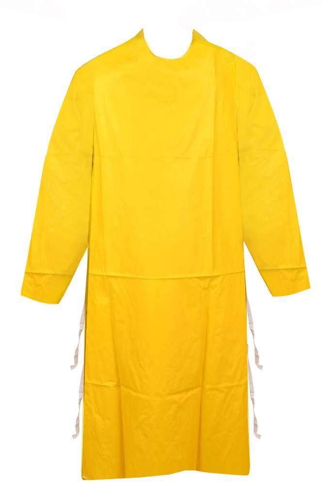 safety PVC Laminated apron acid/alkali proof 30 X 48 with Sleeve ...