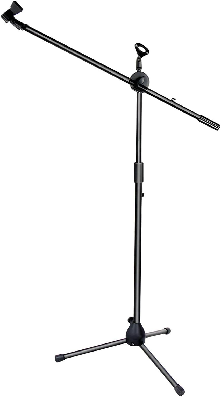 GLEAM Tripod Boom Microphone Stand - Mic Stand with Carrying Bag ...
