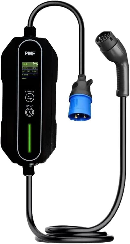PME 7.2kW Portable EV Charger – 32A Fast Charging | IP67 Waterproof ...