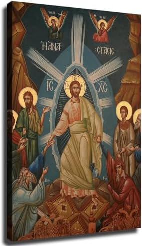 Amazon.com: Vintage Greek Orthodox Poster Canvas Image Printing Wall ...