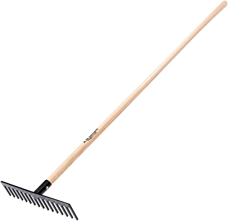 Amazon.com : A.M. Leonard American-Made Steel Landscape Rake with ...