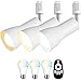 Amazon.co.jp : ANWIO ダクトレール用 スポットライト 3個セット E26口金 900LM 消費電力8.3W（60W形相当） LED電球付き リモコン付き 調光 調色 レール ...