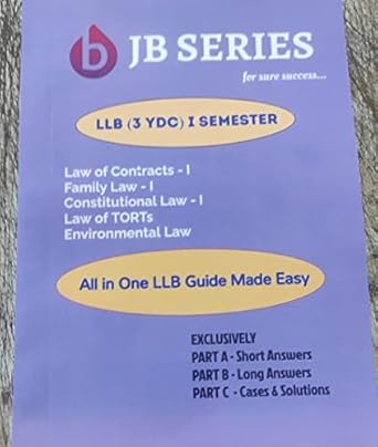 Buy JB SERIES 1ST SEM 3YDC LLB-O.U. ALL IN ONE GUIDE JUNE 2022 Book Online at Low Prices in ...