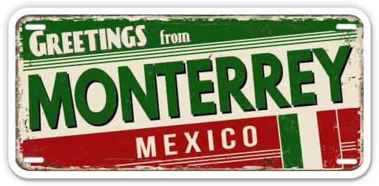 Amazon.com - Squiddy Greetings from Monterrey Mexico - Vinyl Sticker ...