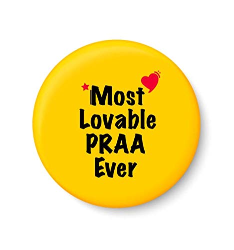 PEACOCKRIDE Most Lovable PRAA Ever I Raksha Bandhan Gifts Pin Badge ...