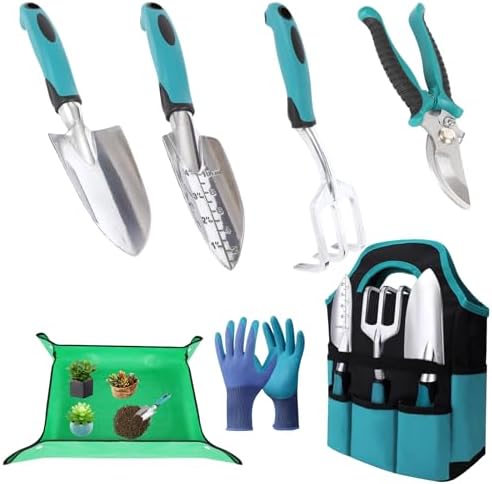 Amazon.com : Garden Tools, Gardening Tool Set with Non-Slip Handles ...