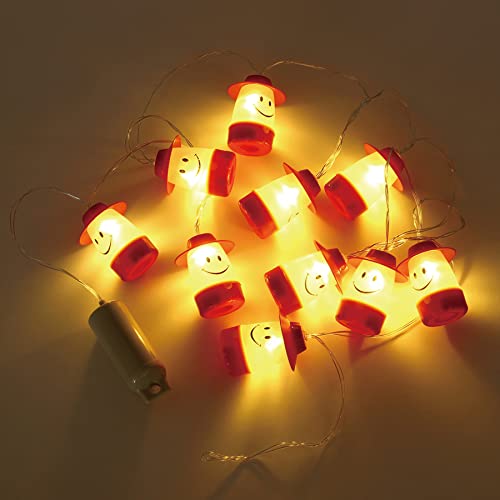 SPICE OF LIFE Smile Lantern String Lights - Red - 10 LED Smiley Faces ...