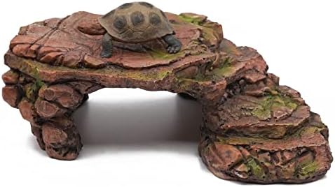 BREUAILY Reptile Ramps Platform Resin Turtle Basking Platform with ...