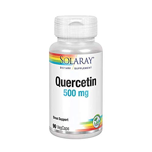Solaray Quercetin 500 mg, Supports Sinus, Respiratory, Immune Function ...