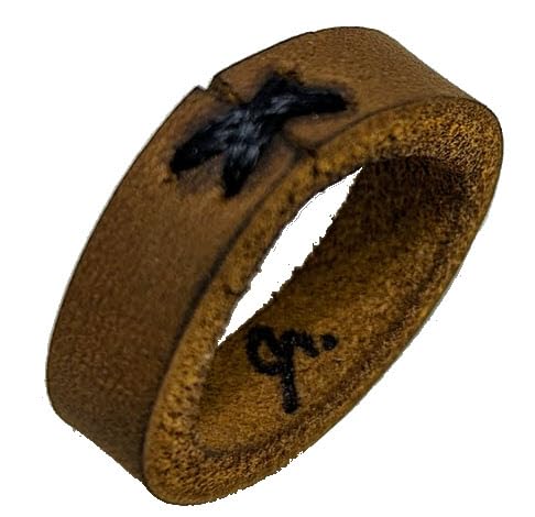 Amazon.com: All-natural handmade leather ring, wedding ring alternative ...