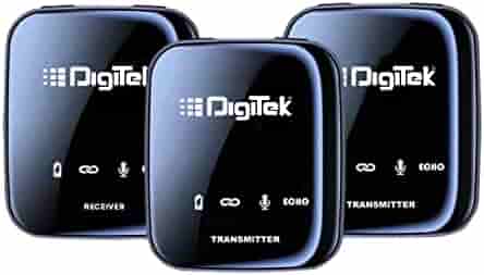 Digitek Wireless Microphone System for DSLR, Camcorder, Smartphone ...