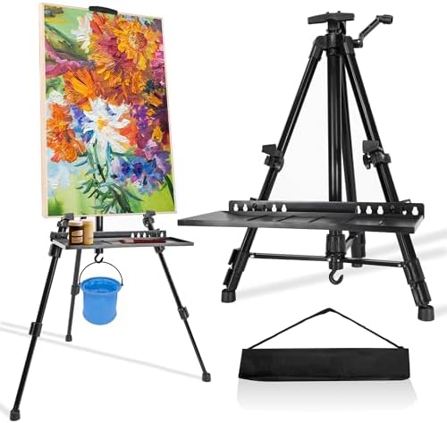 VAIIGO Easel Stand for Painting, Adjustable Height to 61" Tabletop ...