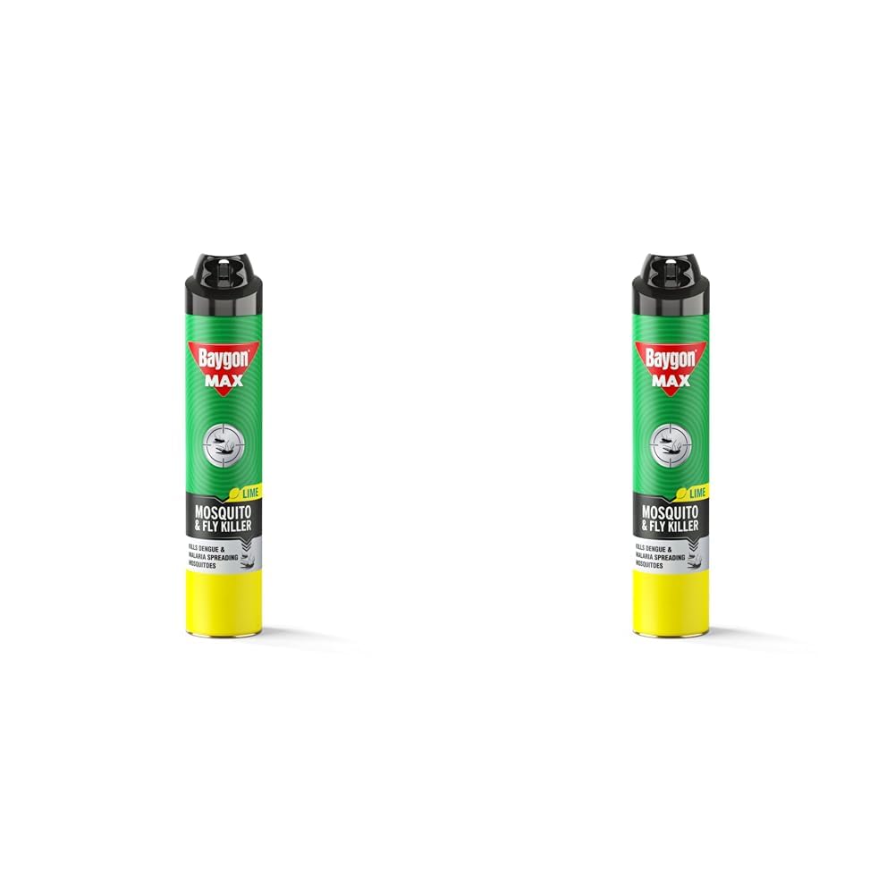 Baygon Max Mosquito and Fly Killer Spray, 625ml | Lime Fragrance ...