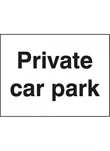 Caledonia Signs 17568K “Private Car Park” Sign, Rigid Plastic, 400 mm x ...