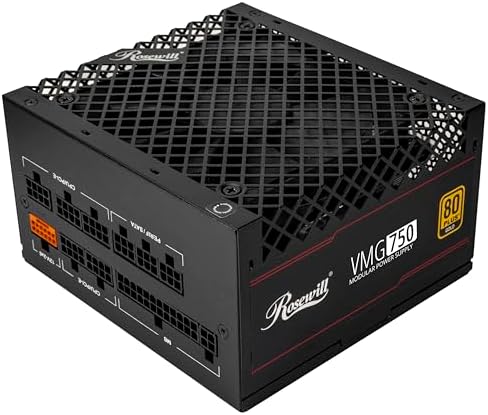 Amazon.com: Rosewill VMG 750W 80+ Gold, ATX 3.0 & 3.1 Compatible, Full ...