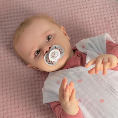 Mam Original Skinsoft Silicone Dummies with Dummy Bag, 16 Months, Light ...