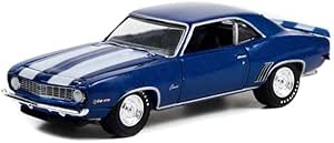 Amazon.com: ModelToyCars 1969 Chevy Camaro Z/28 (Lot #687.3), Blue ...